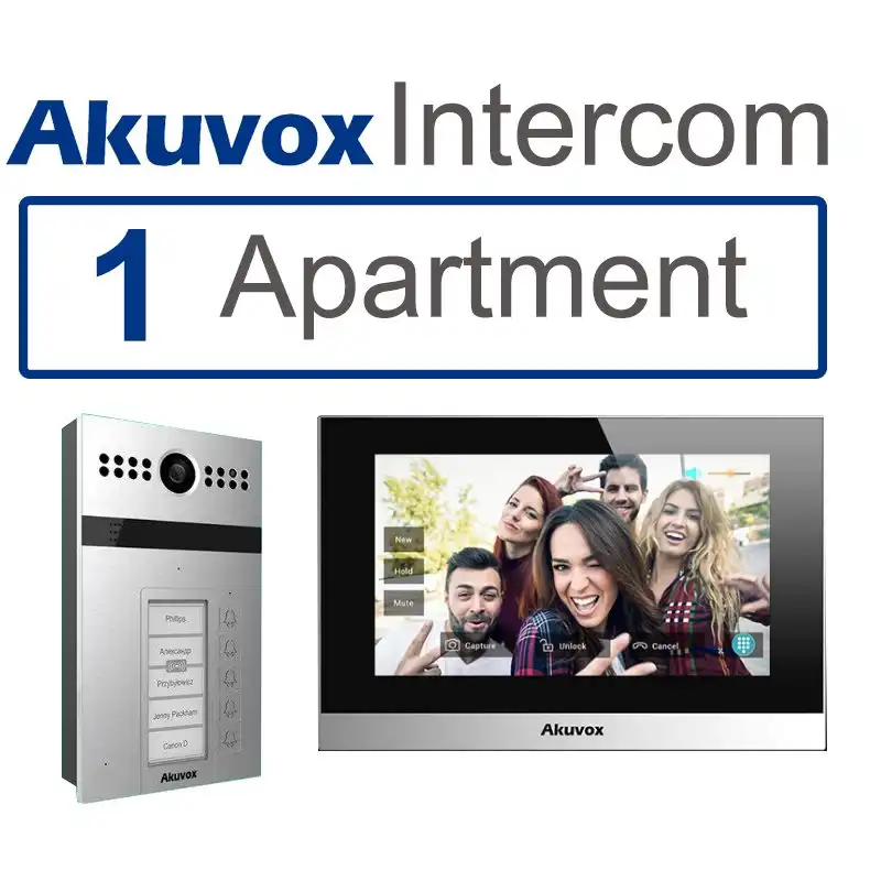 Akuvox 1 Apartment SIP Video Intercom With Mobile App - Smart Security